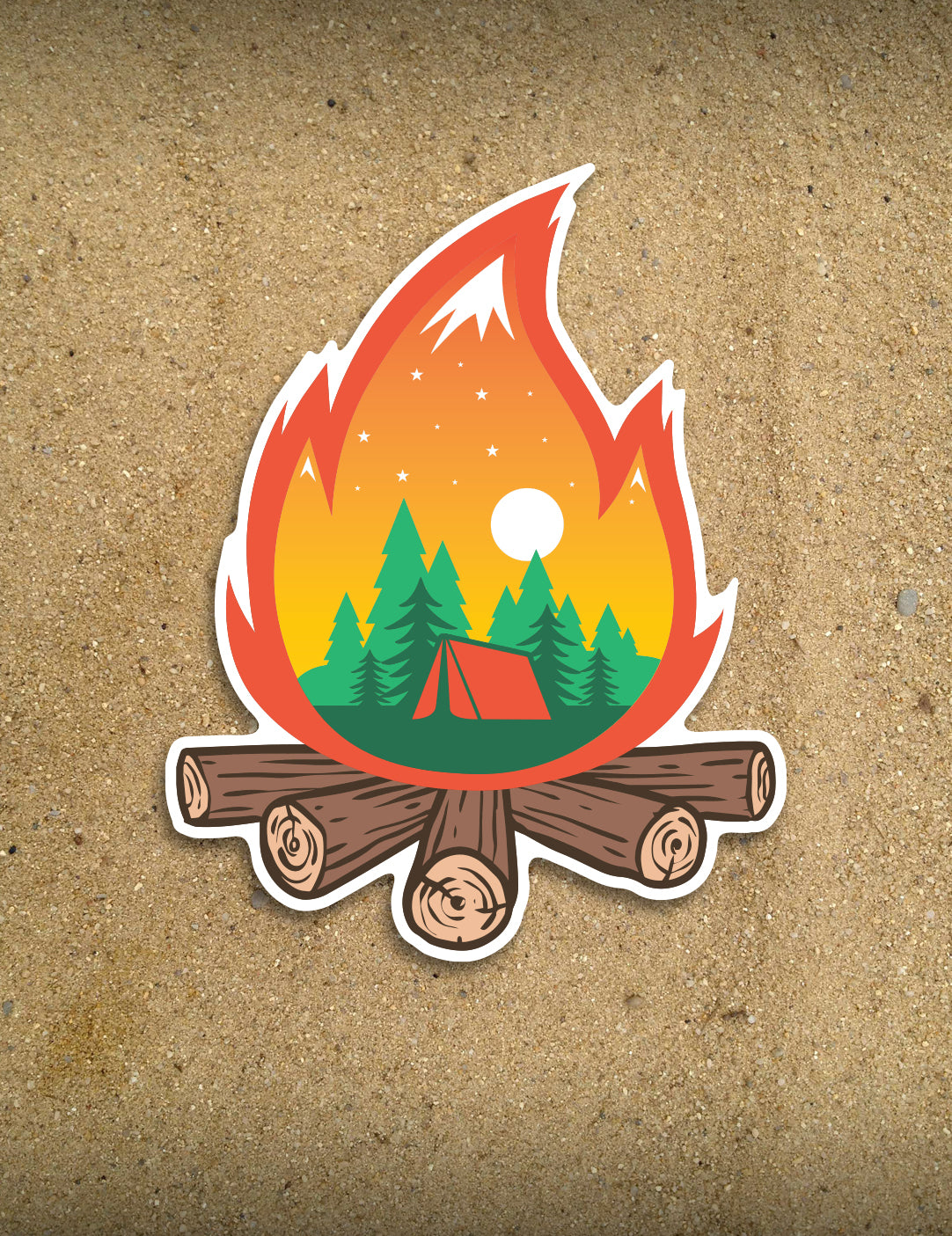 Campfire - 4" Sticker – The Michigan Outfitter